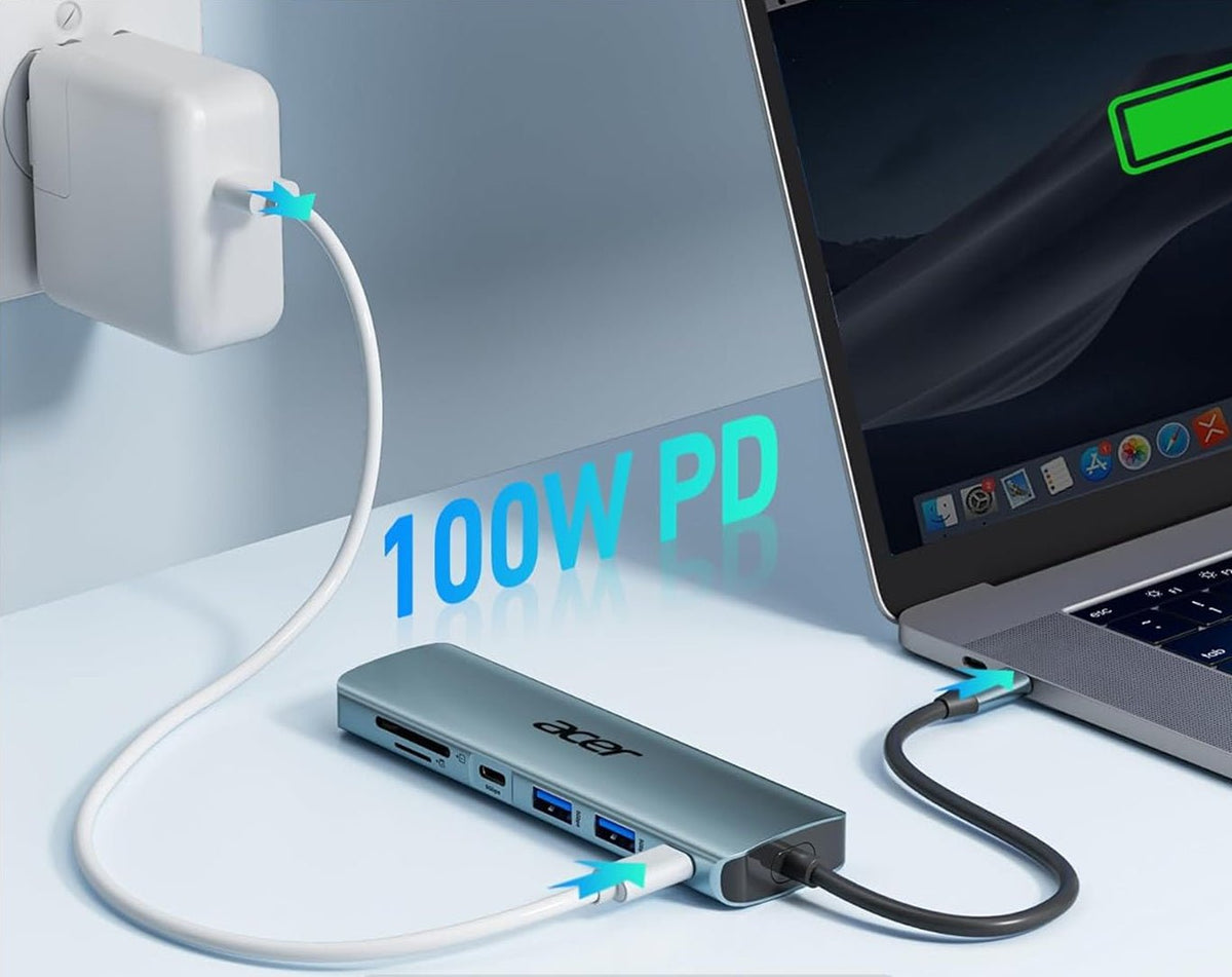 Acer 7 Port USB Hub Type C USB SD Extension ODK360 – Precision Audio Wholesale